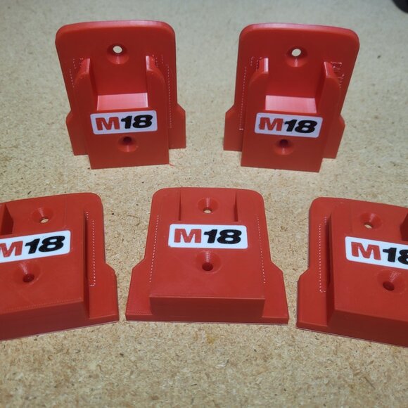 Other | Milwaukee M18 Tool Wall Mount 5 Pieces Storage Hanger 3d ...